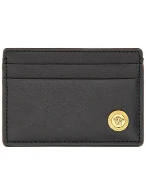 Versace Jellyfish Card Holder - Black