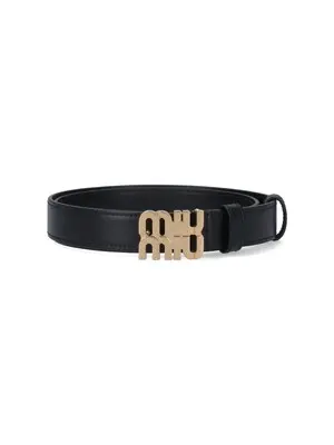 TOM FORD Logo Belt - Black