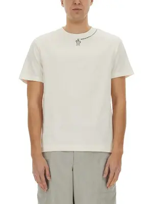 Moncler T-shirt With Logo - White