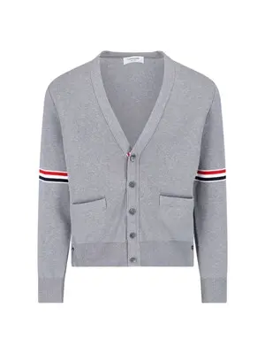 Thom Browne V Neck Cardigans For Men