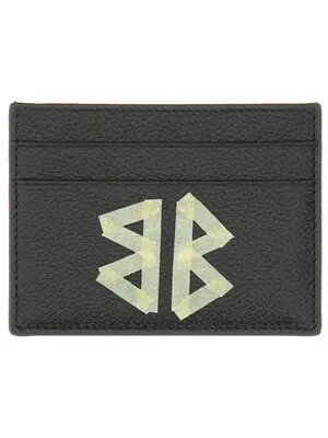 Balenciaga Leather Card Holder - Black