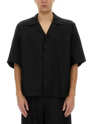 Alexander McQueen Skull" Pattern Shirt - Black