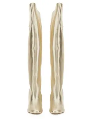MAISON SKORPIOS Adriana Over-the-knee Boots - Beige