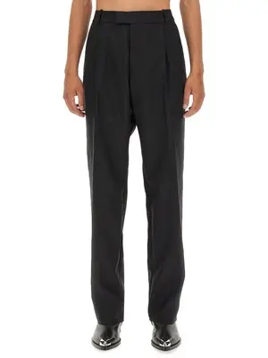 Alexander McQueen Wool Trousers - Black