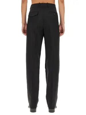 Alexander McQueen Wool Trousers - Black