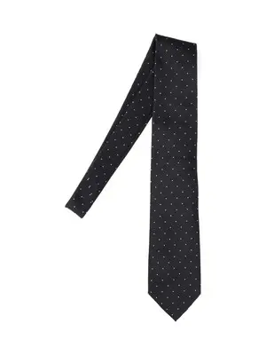 TOM FORD Polka Dot Neck Tie - Black