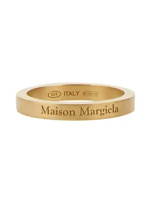 MAISON MARGIELA Logo Band Ring - Gold