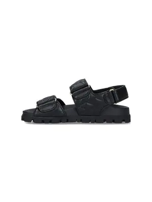 Miu Miu Logo Sandals - Black