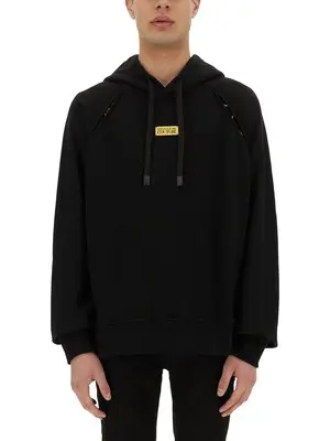 Versace Jeans Couture Drawstring Sweatshirts Hoodies For Men