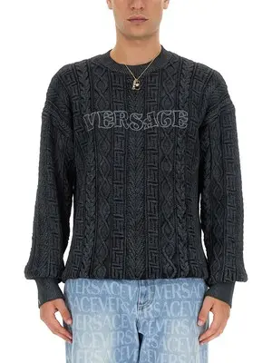 Versace Medium Knit Sweaters For Men