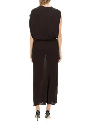 LANVIN Draped Slim Fit Dress