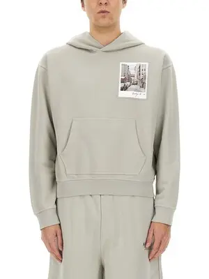 Helmut Lang Drawstring Sweatshirts Hoodies For Men