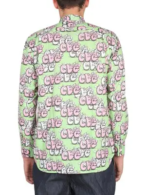 Comme Des Garçons Shirt With Print X Kaws
