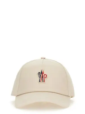 Moncler Baseball Cap With Logo - White