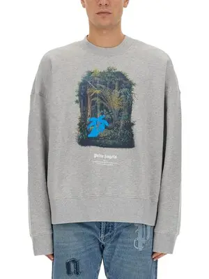 Palm Angels Hunting In The Forest Sweatshirt - Grey