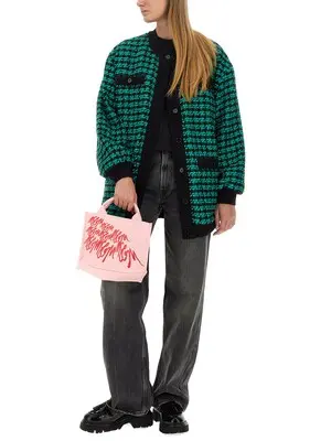 MSGM Houndstooth Tweed Jacket