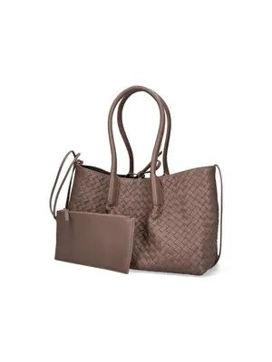 Bottega Veneta Medium Reversible "pinacoteca" Bag - Brown
