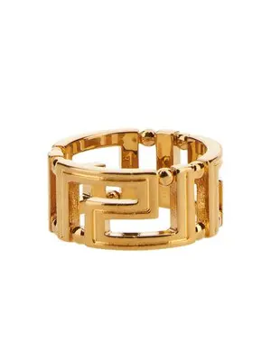 Versace Ring With Greek Key Motif