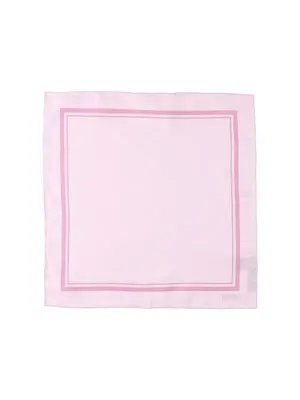 FINAMORE 1925 Cotton Pocket Square - Pink