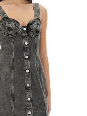 Moschino Denim Midi Dress - Grey