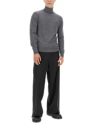 BALLANTYNE Wool Turtleneck - Grey