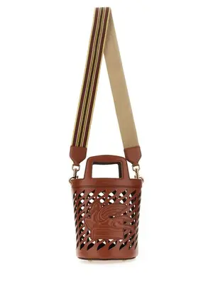 Etro Coffer Bag With Logo - Buff
