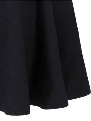 Alaïa Cashmere Midi Skirt - Black