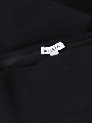 Alaïa Cashmere Midi Skirt - Black