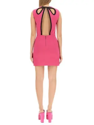MSGM Mini Cut Out Dress - Fuchsia
