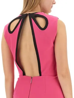 MSGM Mini Cut Out Dress - Fuchsia