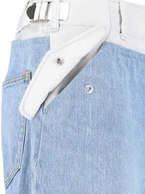 Sacai Two-tone Wide Jeans