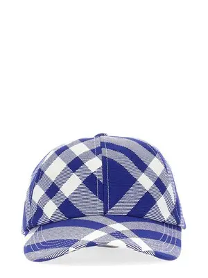 Burberry Tartan Baseball Cap - Purple