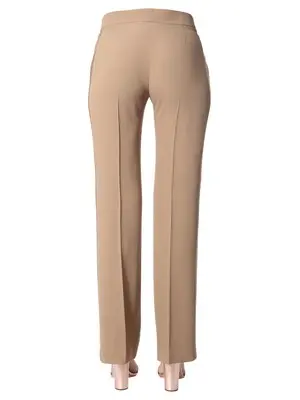 N°21 Straight Leg Pants With Side Band - Beige