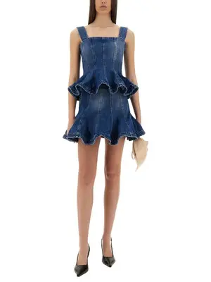 MSGM Mini Skirt - Denim
