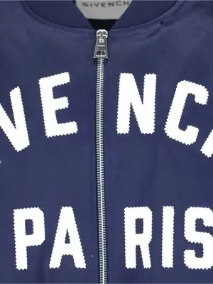Givenchy Logo Bomber Jacket - Blue