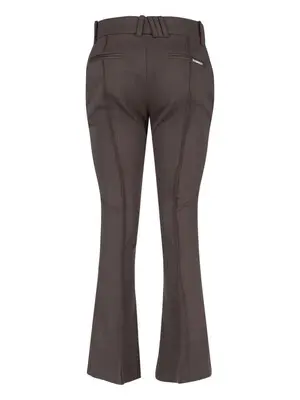 Marni Virgin Wool Bootcut Trousers - Brown
