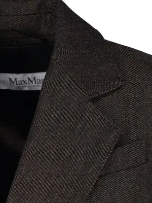 Giorgio Armani Single-breasted Virgin Wool Blazer - Brown