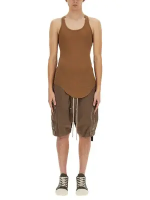 Rick Owens Cotton Tank Top - Brown