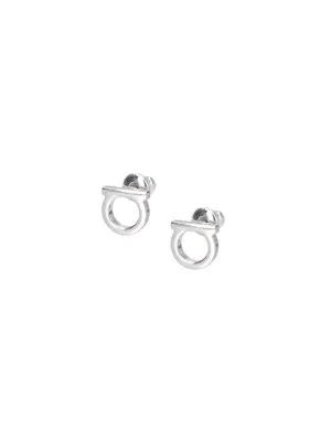FERRAGAMO Gancini Earrings - Silver