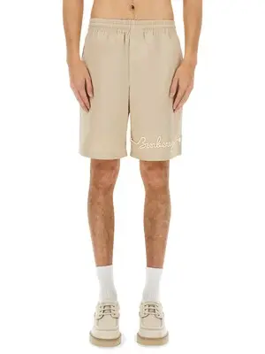 Burberry Logo Shorts - Beige