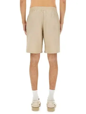 Burberry Logo Shorts - Beige