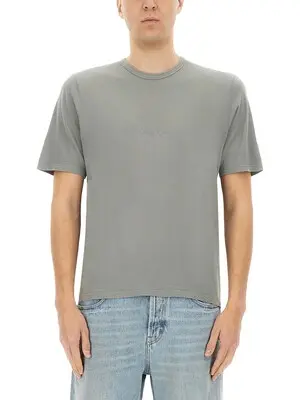 Saint Laurent T-shirt With Logo - Grey