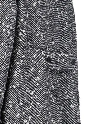 Dolce & Gabbana Double-breasted Virgin Wool-blend Coat - Black