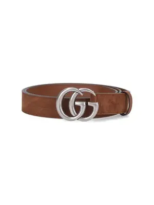 Gucci Gg Marmont Belt - Brown