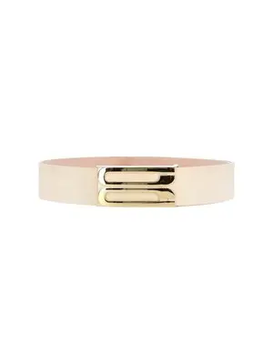Victoria Beckham Jumbo Frame Belt White