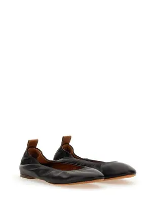 LANVIN Leather Ballerinas - Black