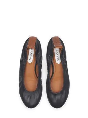 LANVIN Leather Ballerinas - Black