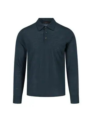 ZANONE Virgin Wool Polo Shirt - Green