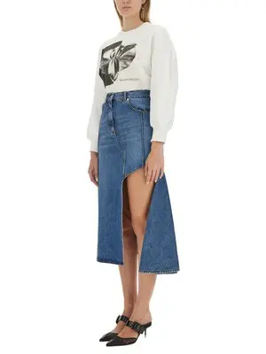 Alexander McQueen Sweatshirt With Logo - Multicolour