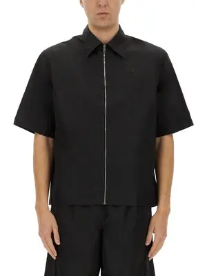 Givenchy Casual Shirt With Zipper - Black